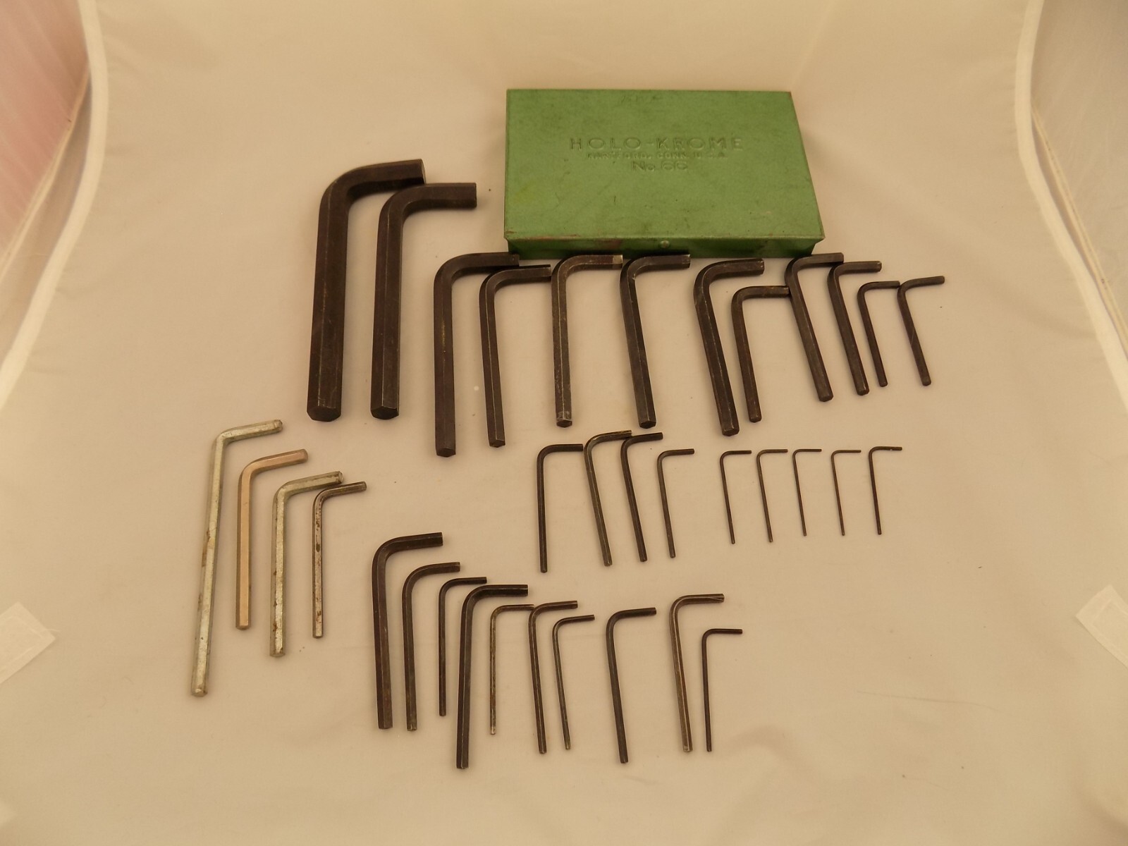 Vintage Holo-Krome No 66 Socket Screw Key Set With Case-Includes 35 ...