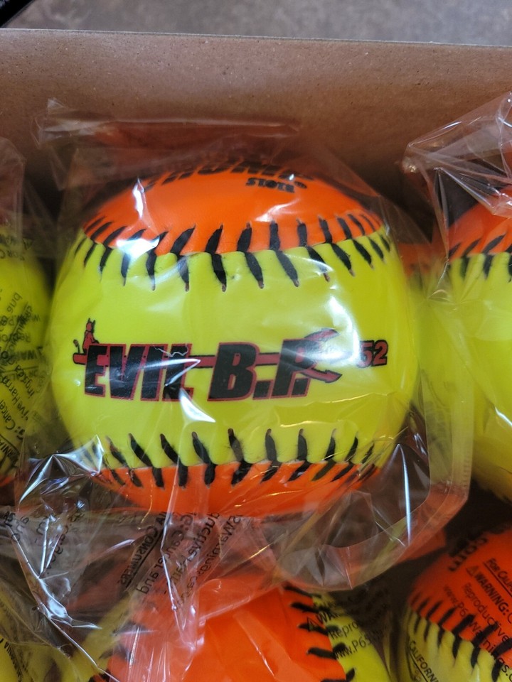 🔥 Evil Sports Synthetic Leather Softball 1394803 Pro Training Trump ...