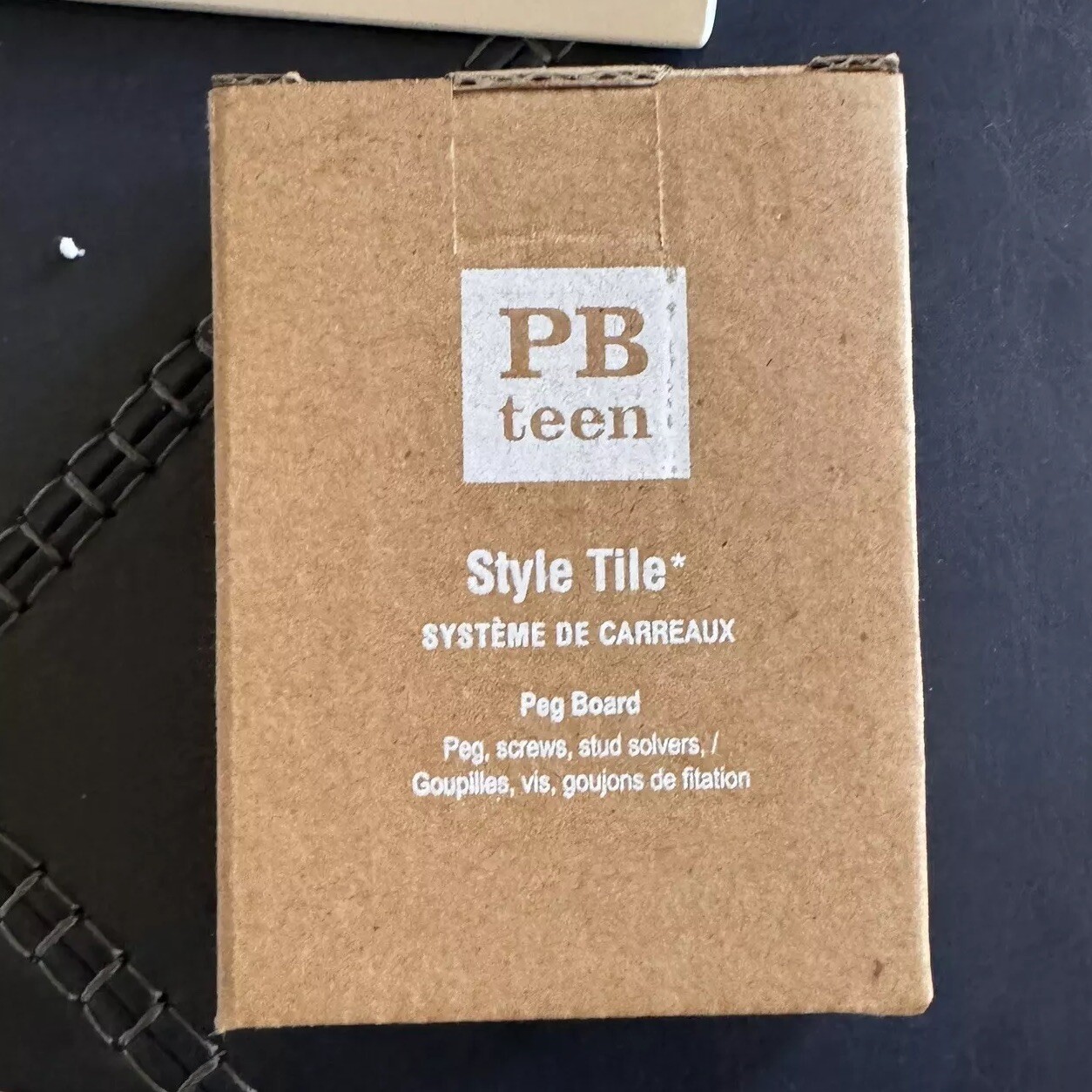 Pottery Barn Teen 🐑TWO White Wall Peg Board Tiles Each 16 Inch By 16 ...