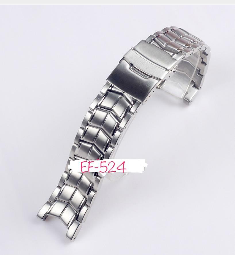 Fits Casio Edifice EF-524 Solid Stainless Steel 5051 Watch Strap Band ...