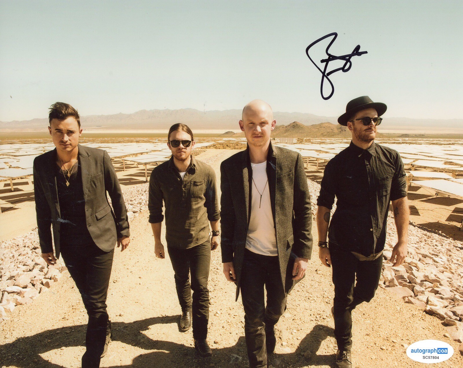 BEN WYSOCKI THE FRAY SIGNED AUTOGRAPH 8x10 PHOTO PICTURE ACOA DRUMMER ...