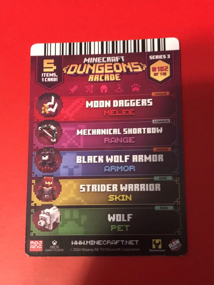 Minecraft Dungeons Arcade Series 3 (#102 Hero: Strider Warrior ...