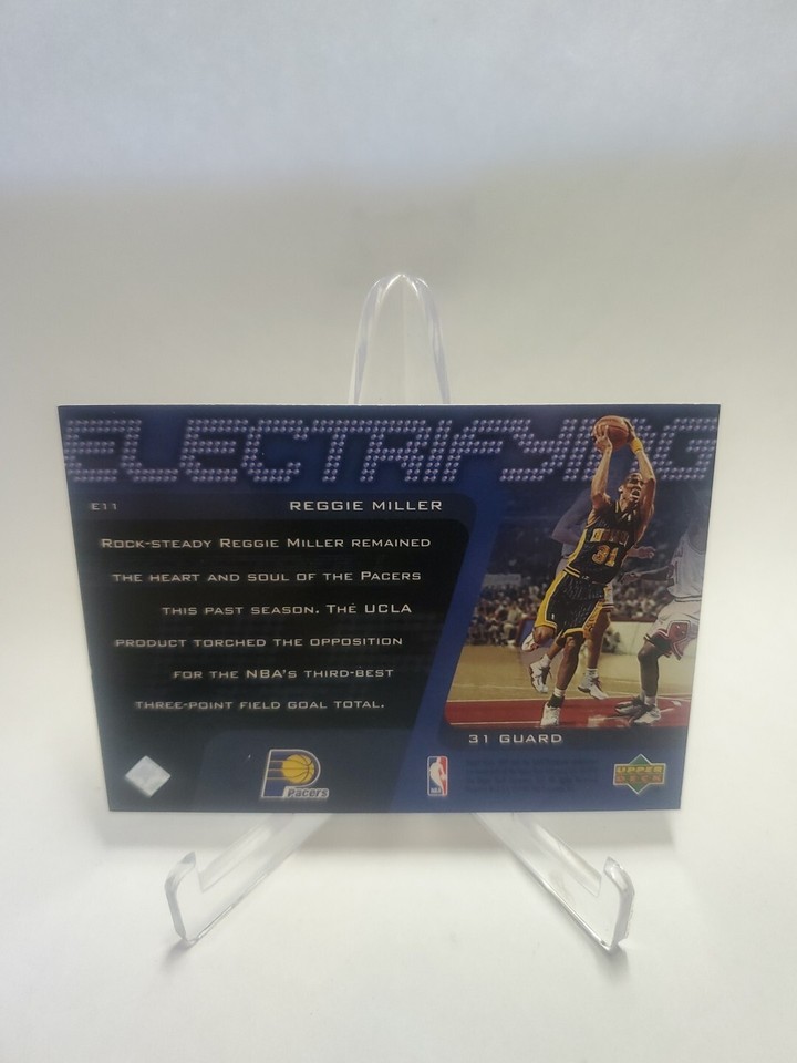 1999-00 Upper Deck MVP Electrifying Reggie Miller Indiana Pacers #E11 | eBay