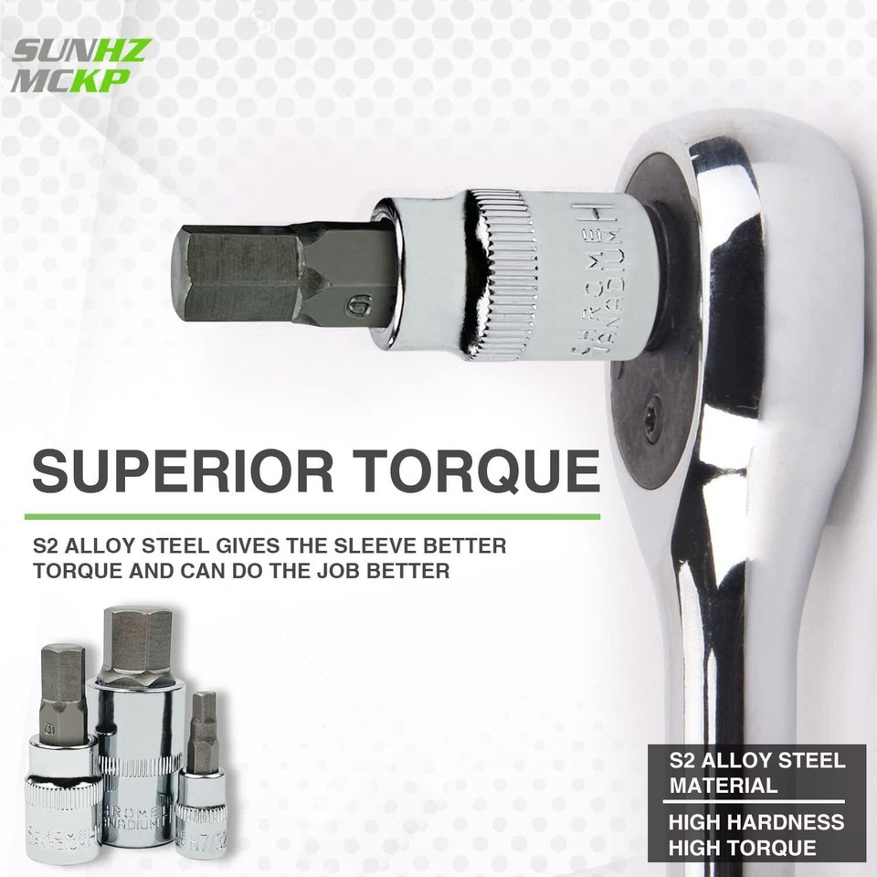 Alan Allen Alen Hex Key Socket Wrench Set Metric Standard Inch Short ...