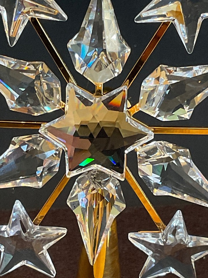 Swarovski Crystal Rockefeller Center Star Tree Topper Retired | eBay