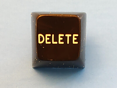 Genuine DEC VT100 terminal keyboard keycap - "Delete" replacement key ...