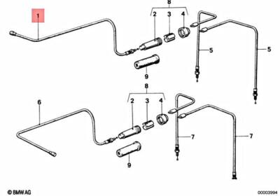 BMW Genuine Throttle Cable For Upper USA Bars R65 R65GS R80GS R80ST ...