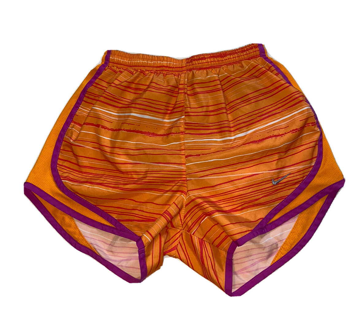 Nike Running Shorts Women XS Extra Small Orange Activewear Lined ...