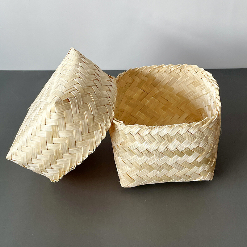 1pc Bamboo Wedding Favours Sweet Candy Box Small Gift Basket with ...