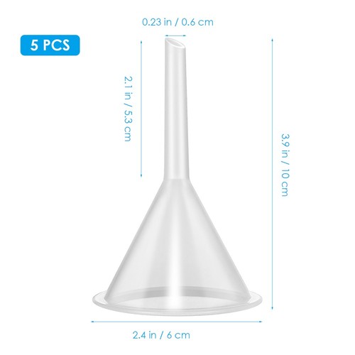 Plastic Funnel Funnels for Filling Bottles Lab Multipurpose 60ml | eBay