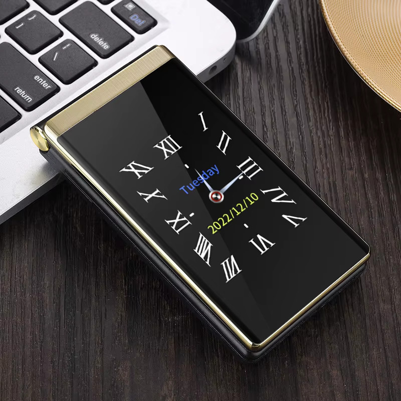 New GSM 2G 2.8inches Flip Mobile Phone Dual SIM Cards MTK Double ...