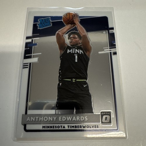 Anthony Edwards 2020-21 Panini Donruss Optic Rated Rookie Base Card ...