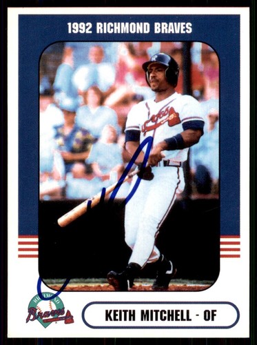1990 Sportsprint Carolina League All-Stars Keith Mitchell IP Signed ...