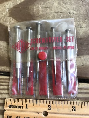 Machinst Brass Screwdriver Set Nickel Played Small Hi-Test | eBay