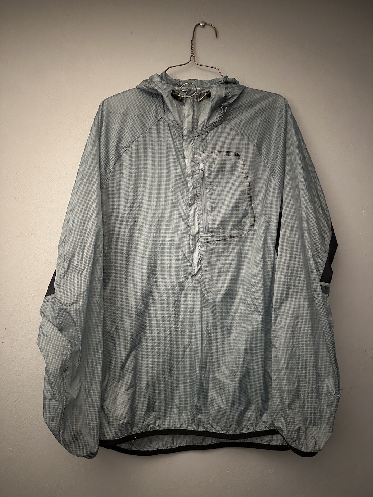 Rare Nike Pro Jacket Windbreaker Windrunner Blue Gray… - Gem