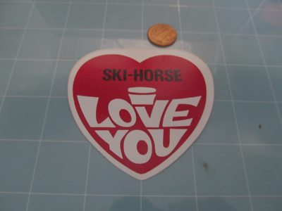 VINTAGE SKI-HORSE SNOWMOBILE Sticker / Decal ORIGINAL OLD STOCK RACING ...