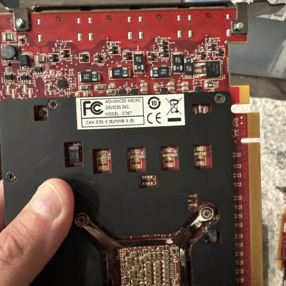 Lot Of 3 Barco AMD MXRT-7600 Firepro W7100 8GB Graphics Video Card GPU ...