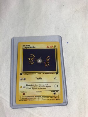Pokemon Team Rocket Magnemite 1st Edition #60/82 | eBay