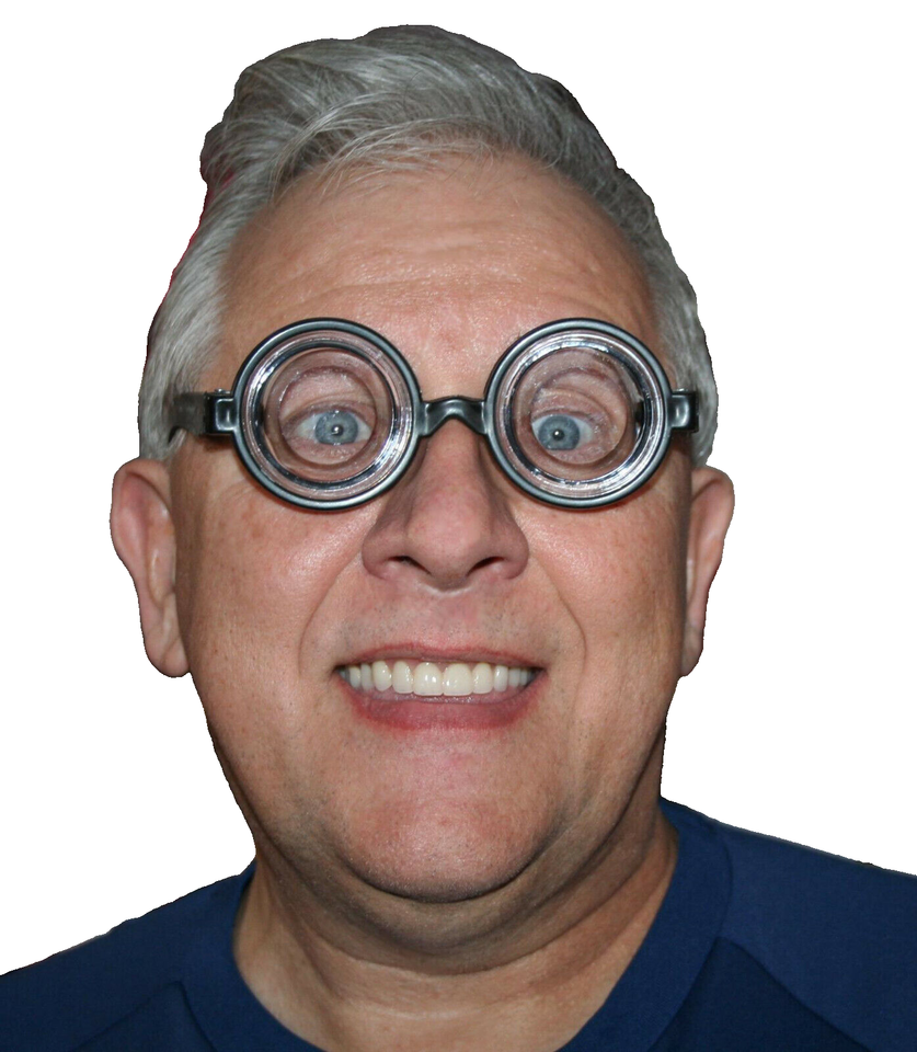 Nerd Spec Glasses plastic costume round thick intellectual look lenses ...