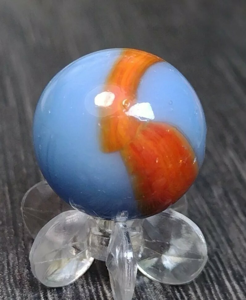 ROBIN BLUE & ORANGE PELTIER RAINBO Ribbon Patch Old Toys VINTAGE ...