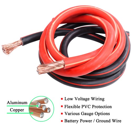Battery Flexible Cable 2 Gauge Power Wire For Car, Truck, RV, Solar ...