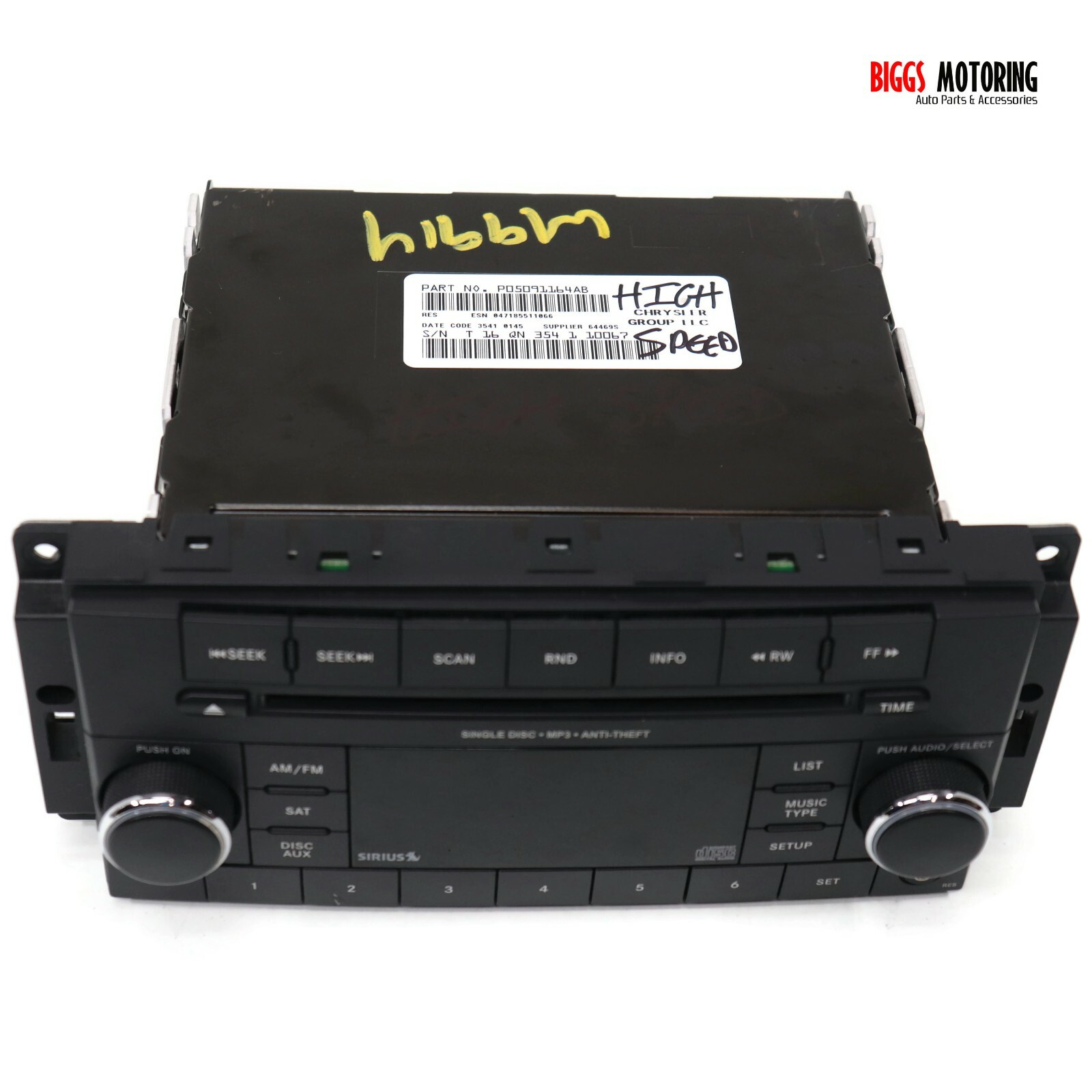 2012-2014 Chrysler Dodge Jeep Res Radio Stereo Mp3 Cd Player ...