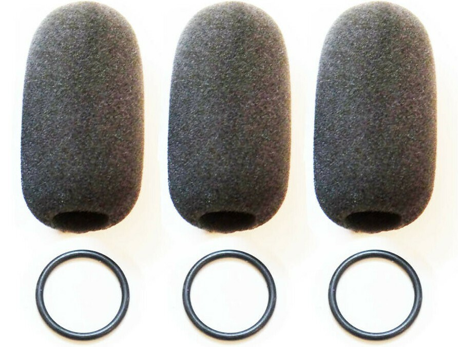Type 2 - 3 x Pilot Aviation Headset Microphone Mic Sock Cover ...