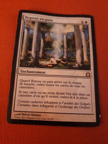 Repose IN Peace Rest Retour With Ravnica Card Magic MTG VF FR | eBay