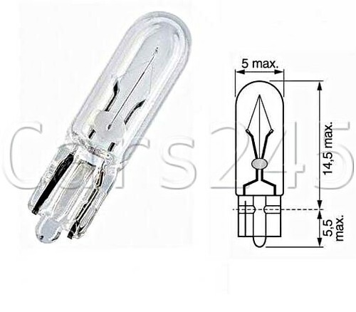 BOSCH W1.2W 12V 1.2W Bulb 1pcs W2x4.6d 1987302931 | eBay