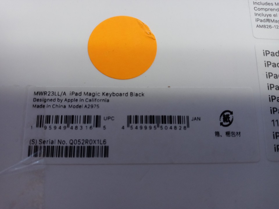 Apple Magic Keyboard for iPad Pro/Air 11" – Black MWR23LL/A A2975 | eBay