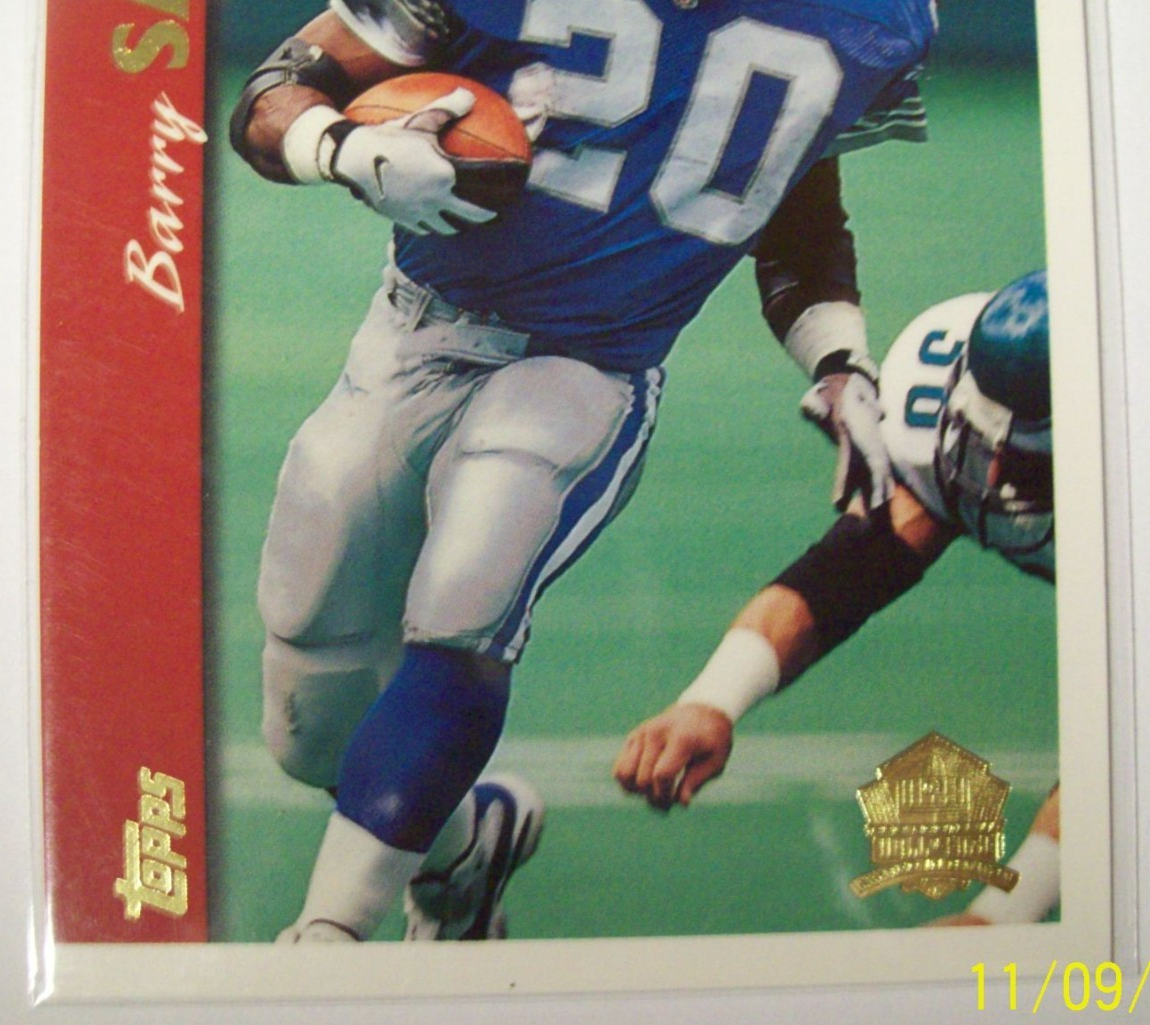 BARRY SANDERS 1997 TOPPS MINTED IN CANTON HALL OF FAME #290 RARE! | eBay