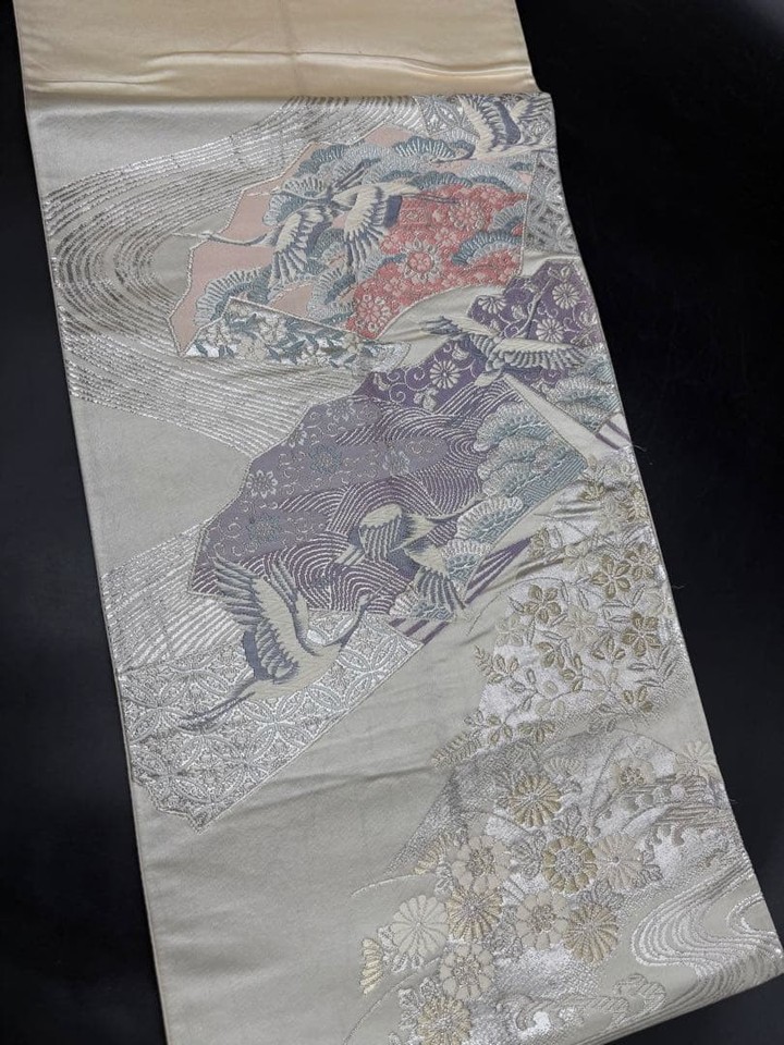 Luxury Pure Silk Bag Obi Formal Formal Fashion Obi Flowing Water ...