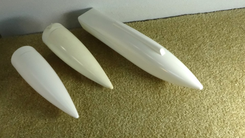 *OLD* Estes Astro Strato Blaster molded fuselage + two 2-1/2"Ø Rocket ...