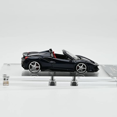 TPC 1:64 Navy Blue Novitec 488 Convertible Sports Model Diecast Display ...