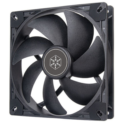 Silverstone VS140B 140mm High Airflow Rubber Padding Fan, 4PIN PWM | eBay