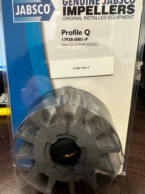 JABSCO 17938-0001-p 12 Blade Neoprene Impeller Replaces VOLVO Penta ...