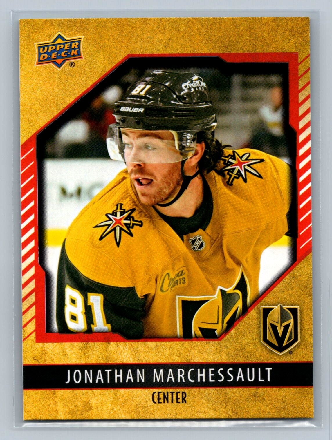 JONATHAN MARCHESSAULT 2022-23 Upper Deck VGK Team Pack 4 #VGK-JM Golden ...