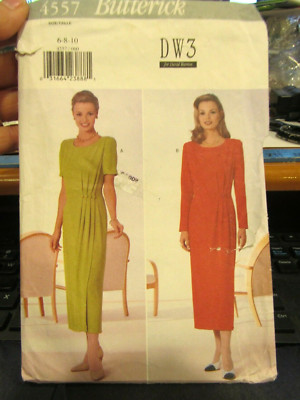 4557 Butterick SEWING Pattern UNCUT Misses 6 8 10 DW3 semi fit tapered ...