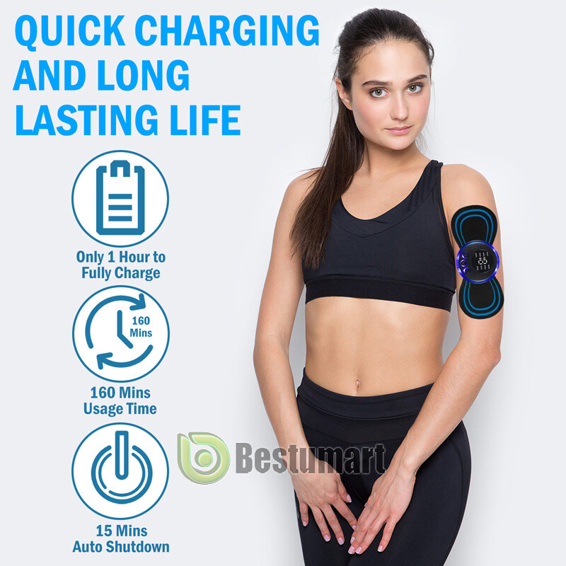 USB Muscle Stimulator EMS Massager - Tens Unit Portable Neck Full Body ...