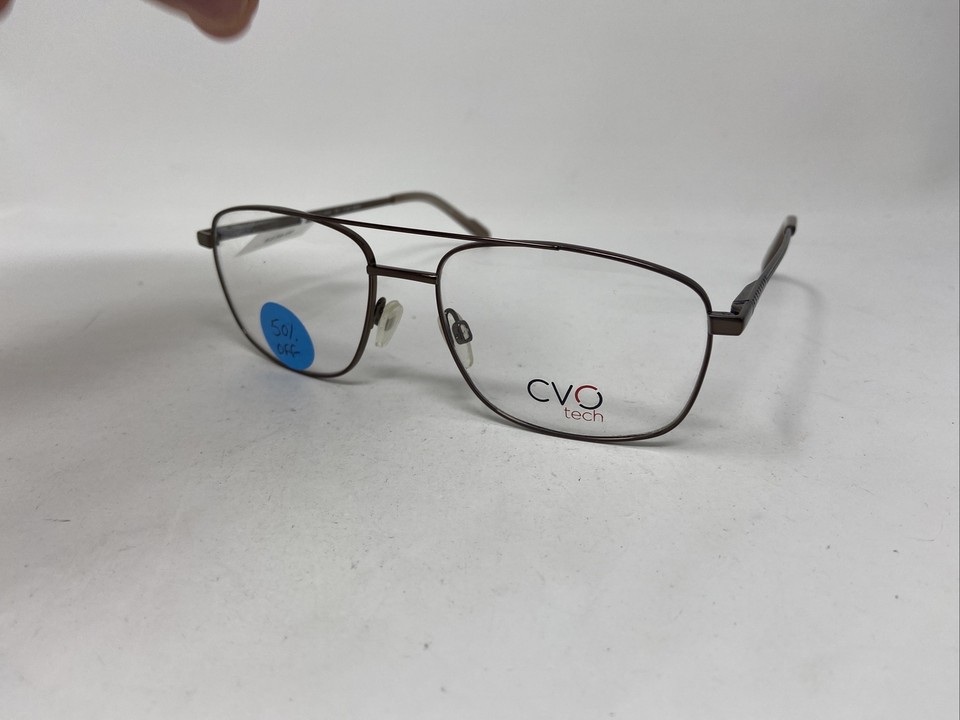 CVO TECH CLEAR VISION T 5609 BROWN 56-17/145 FLEX HINGE EYEGLASSES ...