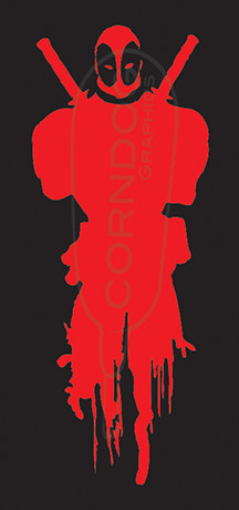 DeadPool Bleeding STICKER VINYL DECAL MARVEL WADE WILSON CABLE X FORCE ...