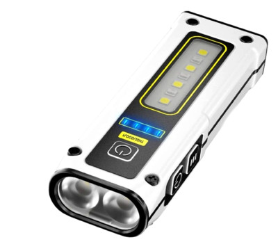 POCKET EDC MINI (LED) FLASHLIGHT FLOOD LIGHT/STROBE - 7 MODES ...
