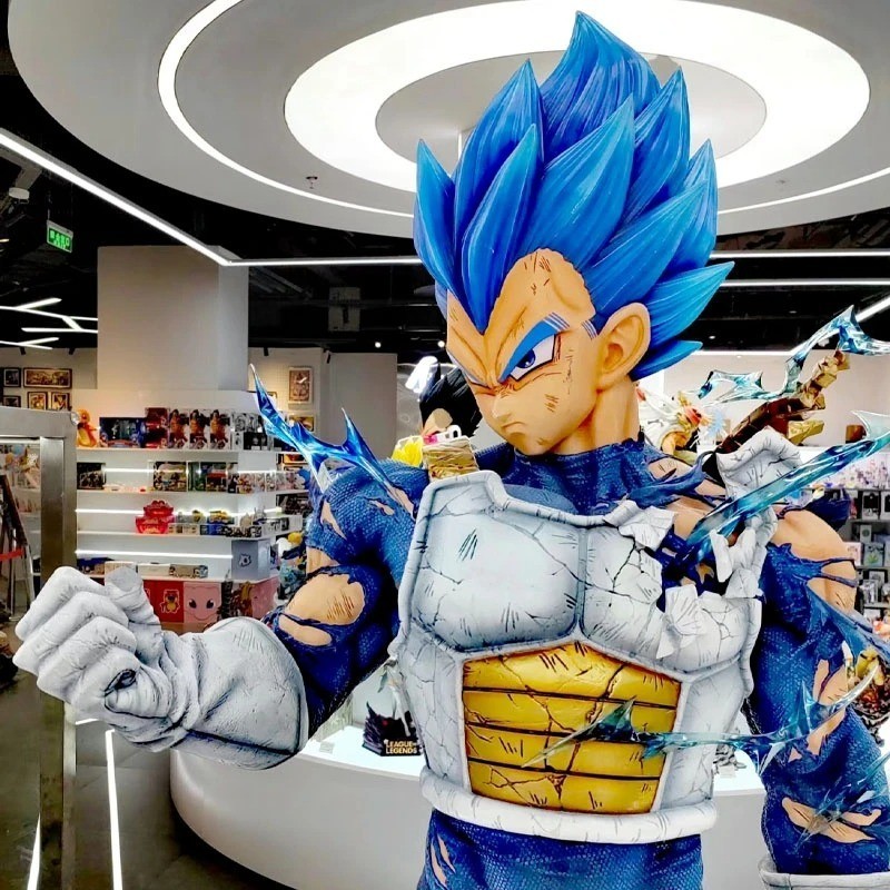 Dragon Ball Z Vegeta Blue Super Saiyan Figure 26.5cm Anime PVC Action ...