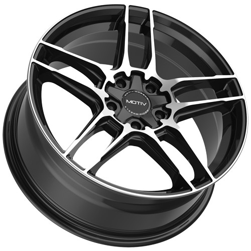 Motiv 434MB Matic 16x7.5 5x100/5x4.5" +40mm Black/Machined Wheel Rim 16 ...