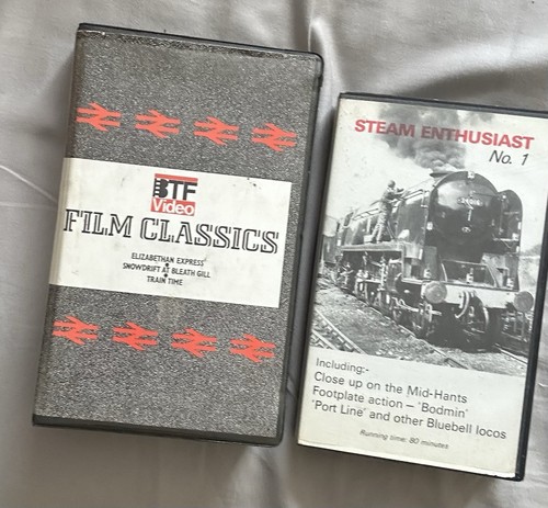 Steam Railway VHS Tapes “The Elizabethan Express” “Snowdrift At Bleath ...