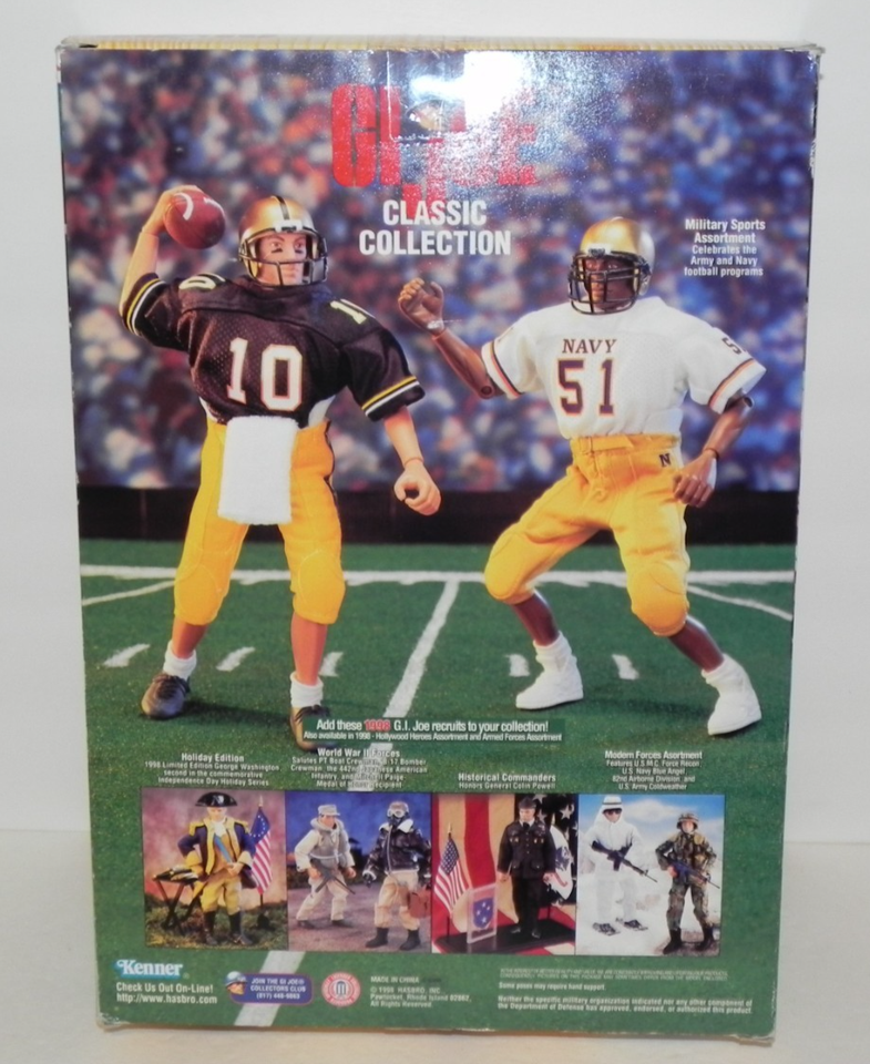 GI JOE CLASSIC COLLECTION ~ NAVY FOOTBALL LINEBACKER - NEW from 1998 ...