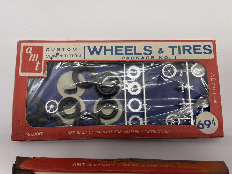 AMT Chrome Allison Engine / Wheels & Tires Competition Parts Pack #75 ...
