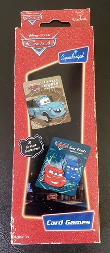 Vintage Disney Pixar Cars Card Games-Crazy Eights & Go Fish New 2006 ...