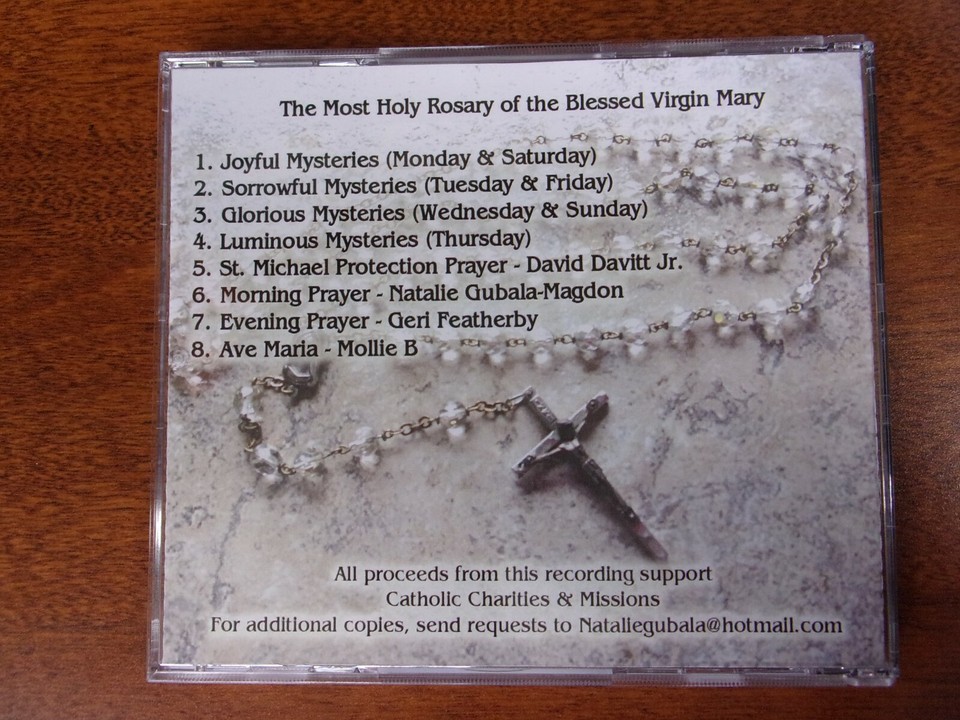 Most Holy Rosary of the Blessed Virgin Mary CD 15 Minute Versions ...