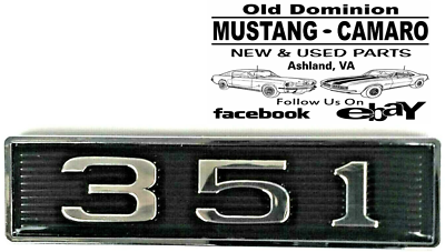 351 Hood Scoop Emblem - Chrome Plated | eBay
